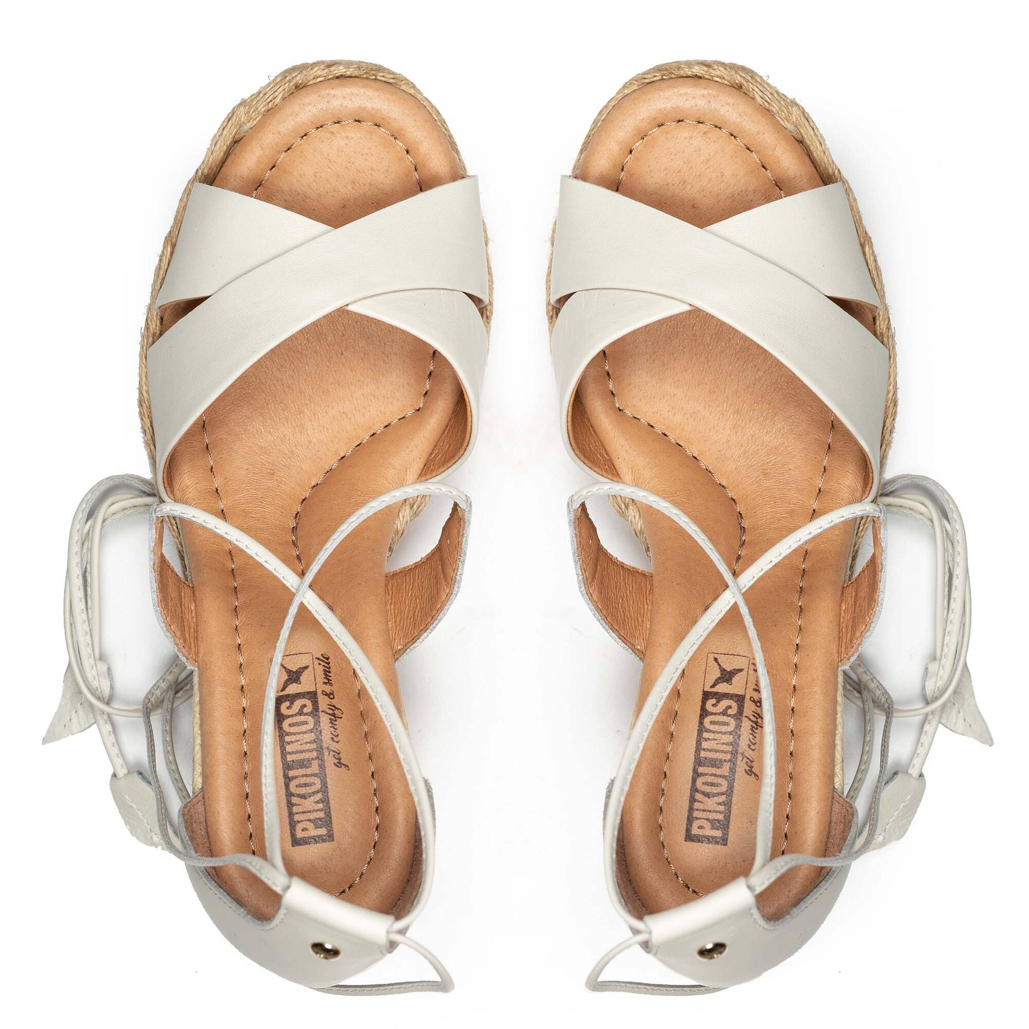 Women's wedge sandals with jute platform RONDA W7W-1751 | Outlet PIKOLINOS