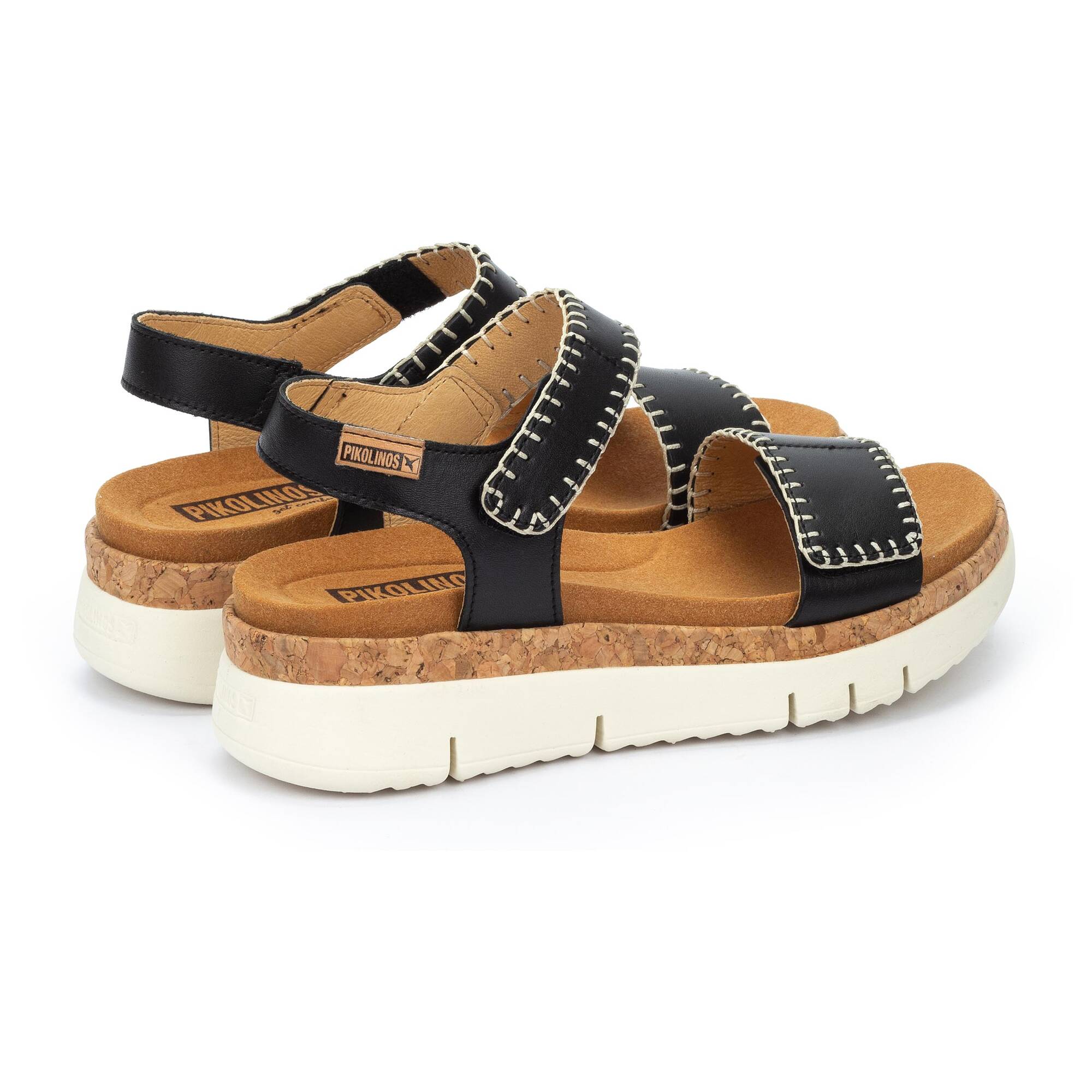 Women's wedges with hook-and-loop closure PALMA W4N-0750 | Outlet PIKOLINOS