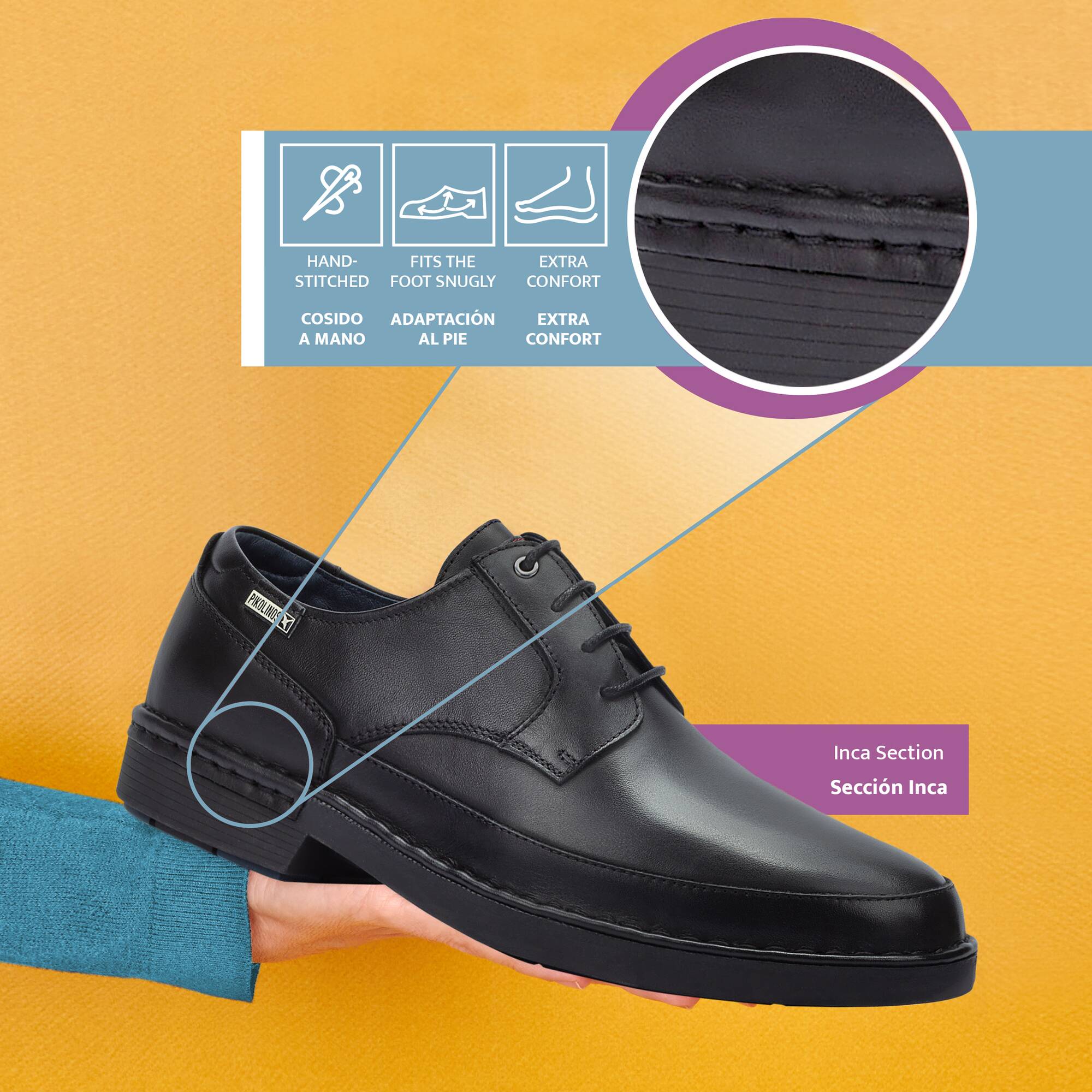 Men`s Leather Shoes INCA M3V-3082 | OUTLET Pikolinos