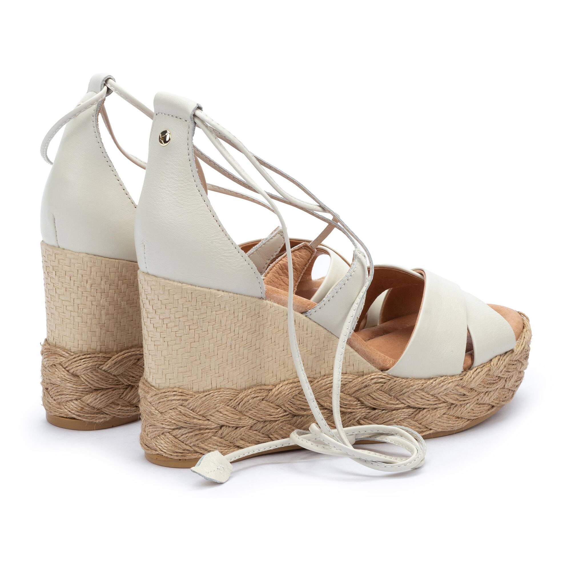 Women's wedge sandals with jute platform RONDA W7W-1751 | Outlet PIKOLINOS