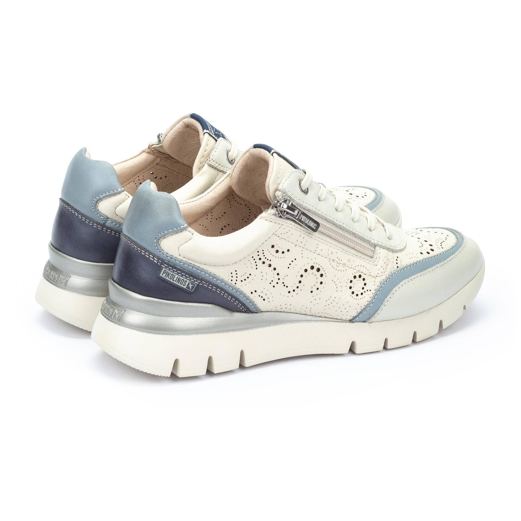 Women's trainers with laces and zipper CANTABRIA W4R-6622 | PIKOLINOS